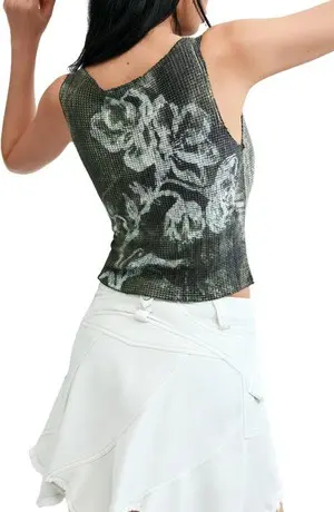 Desigual Floral Sleeveless Top