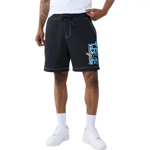 True Religion Big T Fleece Drawstring Sweat Shorts