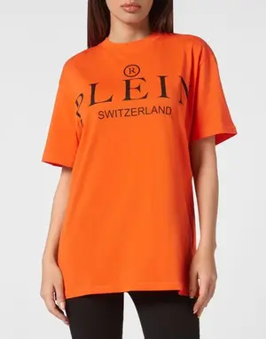 Philipp Plein Jersey T-shirt Round Neck Ss Iconic Plein