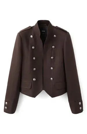 Mango Military Linen Jacket