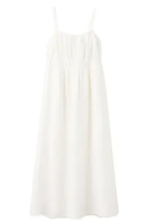 Mango Cotton Maxi Dress - White