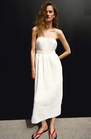 Mango Cotton Maxi Dress