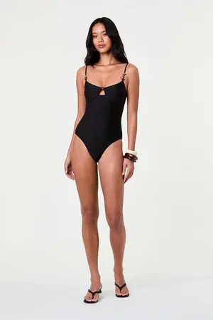 NICHOLAS Anela One Piece Swim Suit - Black
