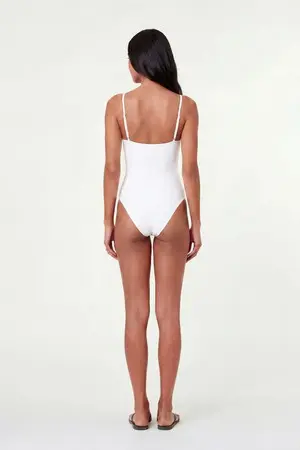 NICHOLAS Anela One Piece Swim Suit - Ivory