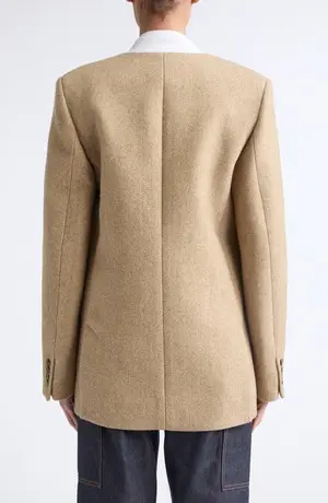Victoria Beckham Asymmetric Panelled Wide Leg Jeans