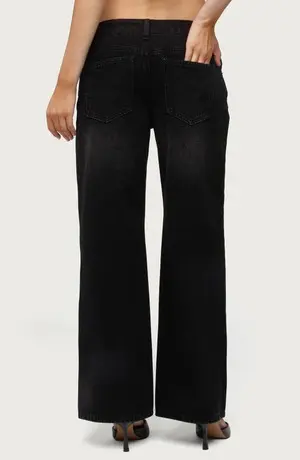 EDIKTED Raelynn Low Rise Wide Leg Jeans