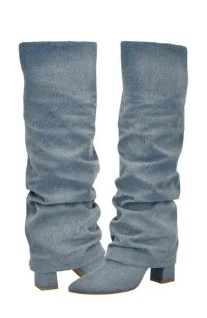 Guess Geima Pointed Toe Slouch Foldover Boot
