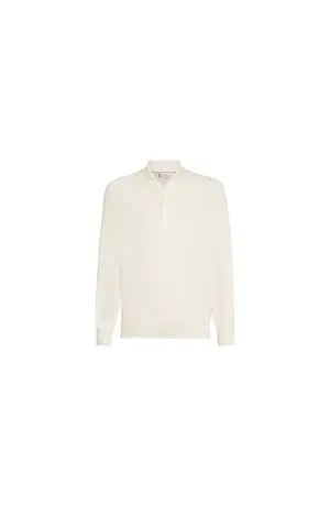 Brunello Cucinelli Cotton Lightweight Knit Polo Shirt