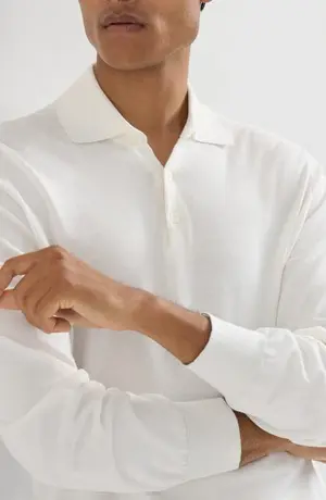 Brunello Cucinelli Cotton Lightweight Knit Polo Shirt