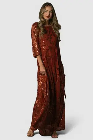 BALTIC BØRN Destiny Sequin Maxi Dress