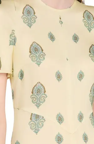 Sandro Paisley Print Maxi Dress
