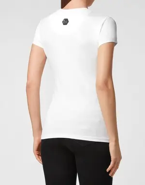 Philipp Plein Rhinestone Embellished Duck T-shirt - White