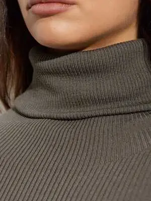 Rick Owens Ribbed Wool Turtleneck Sweater