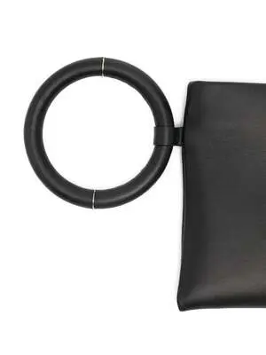 TOM FORD Leather Clutch With Ring Detail - Black