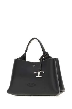 TOD'S Textured Leather Tote Bag With Metal Detail