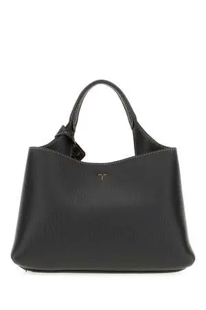 TOD'S Textured Leather Tote Bag With Metal Detail