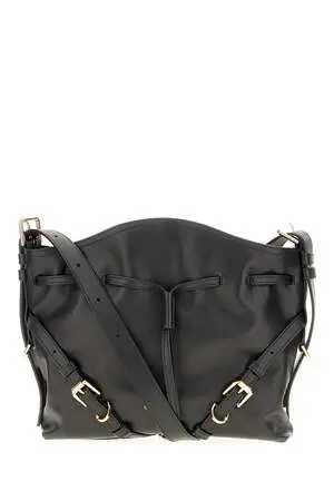 Givenchy Buckled Leather Bucket Bag With Drawstring Closure - Multicolor
