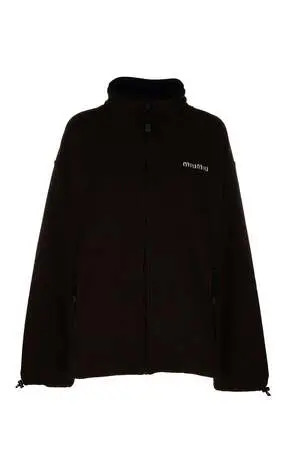 Miu Miu Fleece Zip-up Sweatshirt - Multicolor