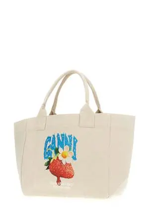 GANNI Printed Shopper Bag - Multicolor