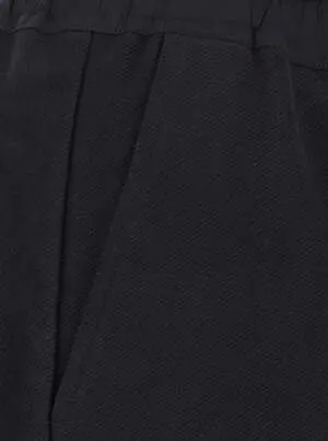 Rick Owens Cotton Pants With Elasticated Waistband And Oversized Drawstring - Black
