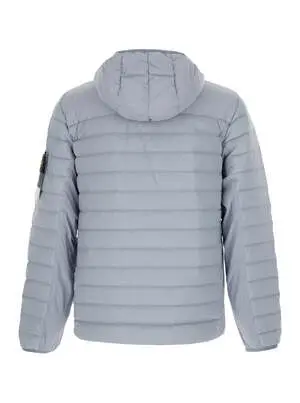 Stone Island Down Jacket With High Collar And Long Sleeves In Tech Fabric For