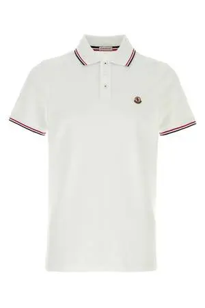 Moncler Piquet Polo Shirt - White