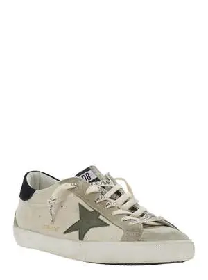 GOLDEN GOOSE Superstar Calfskin And Goat Leather Lace-up Sneakers - Multicolor