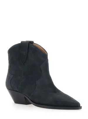 Isabel Marant Étoile Dewina Suede Ankle Boots - Black