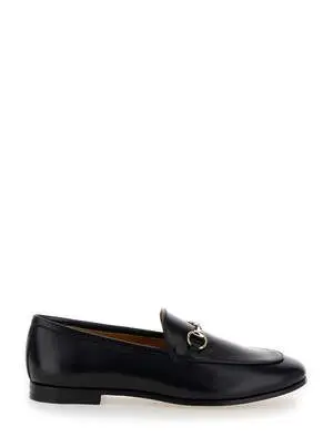 Gucci Jordaan Loafers With Horsebit Detail - Black