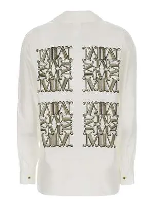 Max Mara Elegant Cotton Shirt With Classic Collar And Long Sleeves - Multicolor
