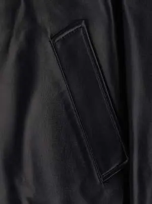Balenciaga Smooth Leather Relaxed Hoodie