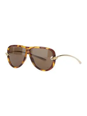 Bottega Veneta Injected Aviator Sunglasses
