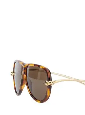 Bottega Veneta Injected Aviator Sunglasses