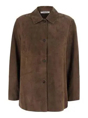 Max Mara Shirt With Classic Collar And Long Sleeves In Tech Fabric - Multicolor