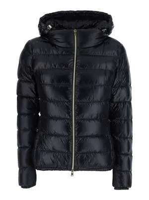 Herno Giada Hooded Short Puffer - Black