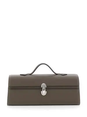 Savette Symmetry' Brown Slim Handbag With Top Handle And Turnlock Closure In Leather For - Multicolor