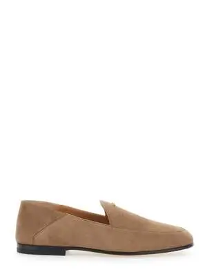 TOD'S Suede Loafers With Logo Plate - Multicolor