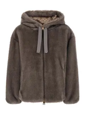 Herno HERNO Hooded Jacket With Drawstring Gray