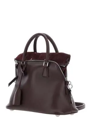 MAISON MARGIELA Leather Handbag With Adjustable Shoulder Strap - Multicolor