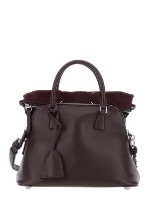 MAISON MARGIELA Leather Handbag With Adjustable Shoulder Strap - Multicolor