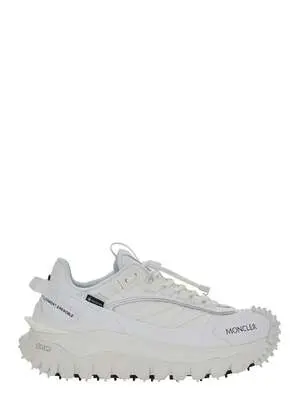 Moncler Trailgrip Gtx Leather & Tech Fabric Sneakers With Side Logo And Chunky Rubber Sole - Multicolor