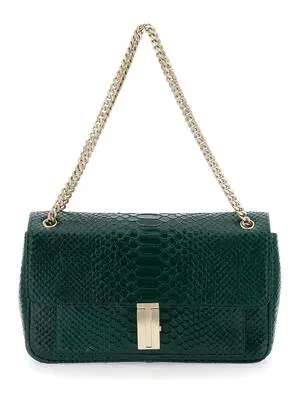 TOM FORD TOM FORD Semi Shiny Printed Python Chain Shoulder Bag