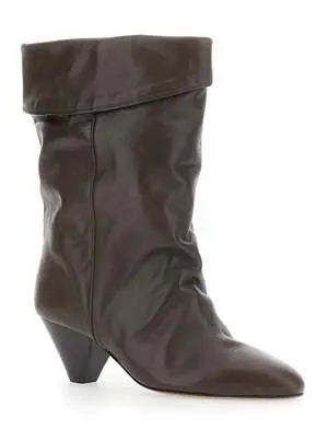 Isabel Marant Étoile Dalby Leather Ankle Boots - Multicolor