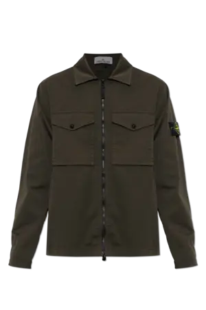 Stone Island Shirt With Logo - Brown