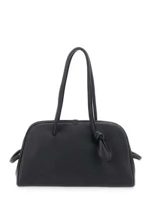 Jacquemus Handbag 'le Turismo' With Two Round Handles In Black Hammered Leather For - Multicolor