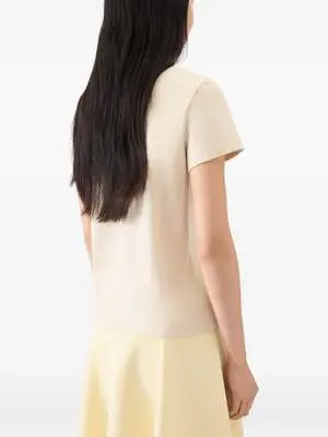 Jacquemus Cotton T-shirt With Logo Applique