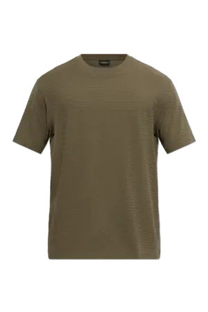 Emporio Armani T-shirt With Monogram - Green