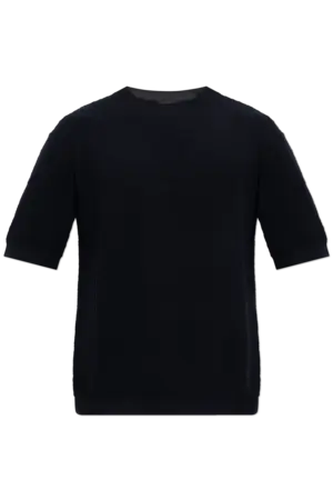 Emporio Armani Logo Sweater - Navy Blue