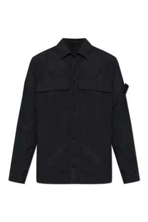 Stone Island Shirt With Patch - Black