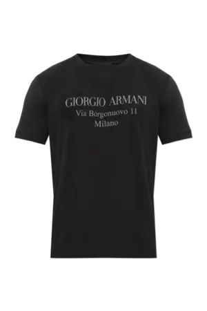 Giorgio Armani T-shirt With Print - Black